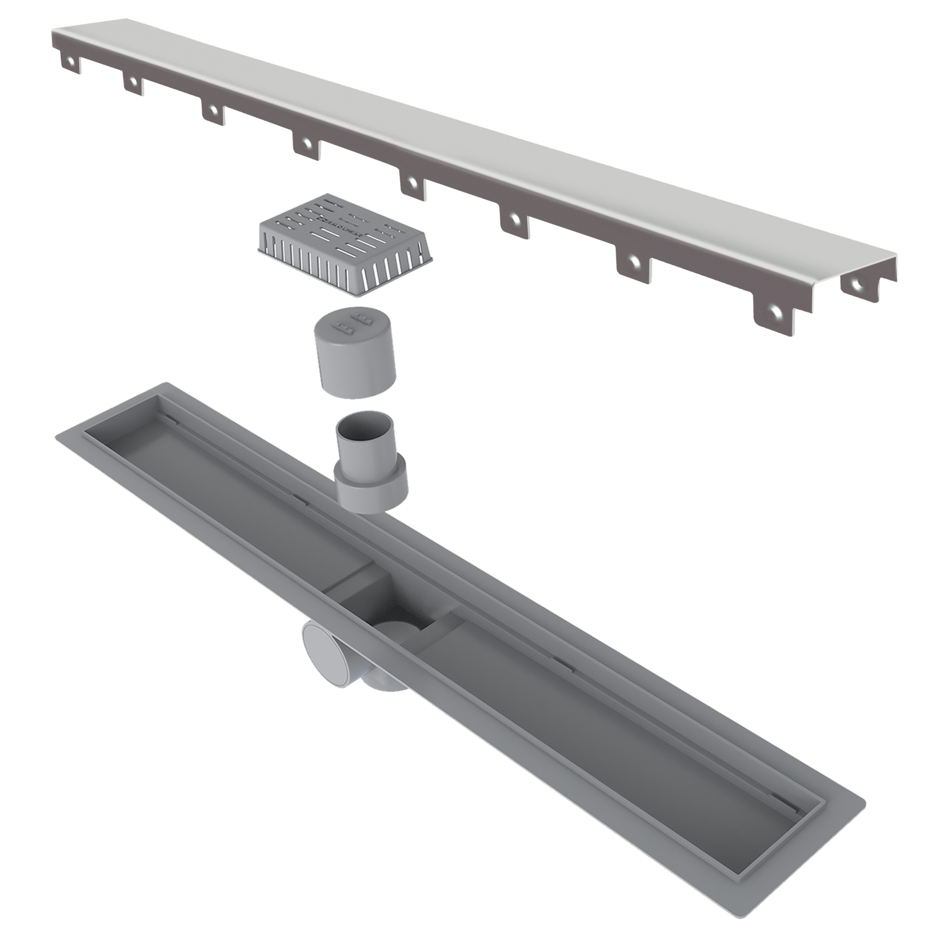 Ralos | Ralo Linear Elleve Smart Tampa Inox Sifonado 70cm 918 - Portobello
