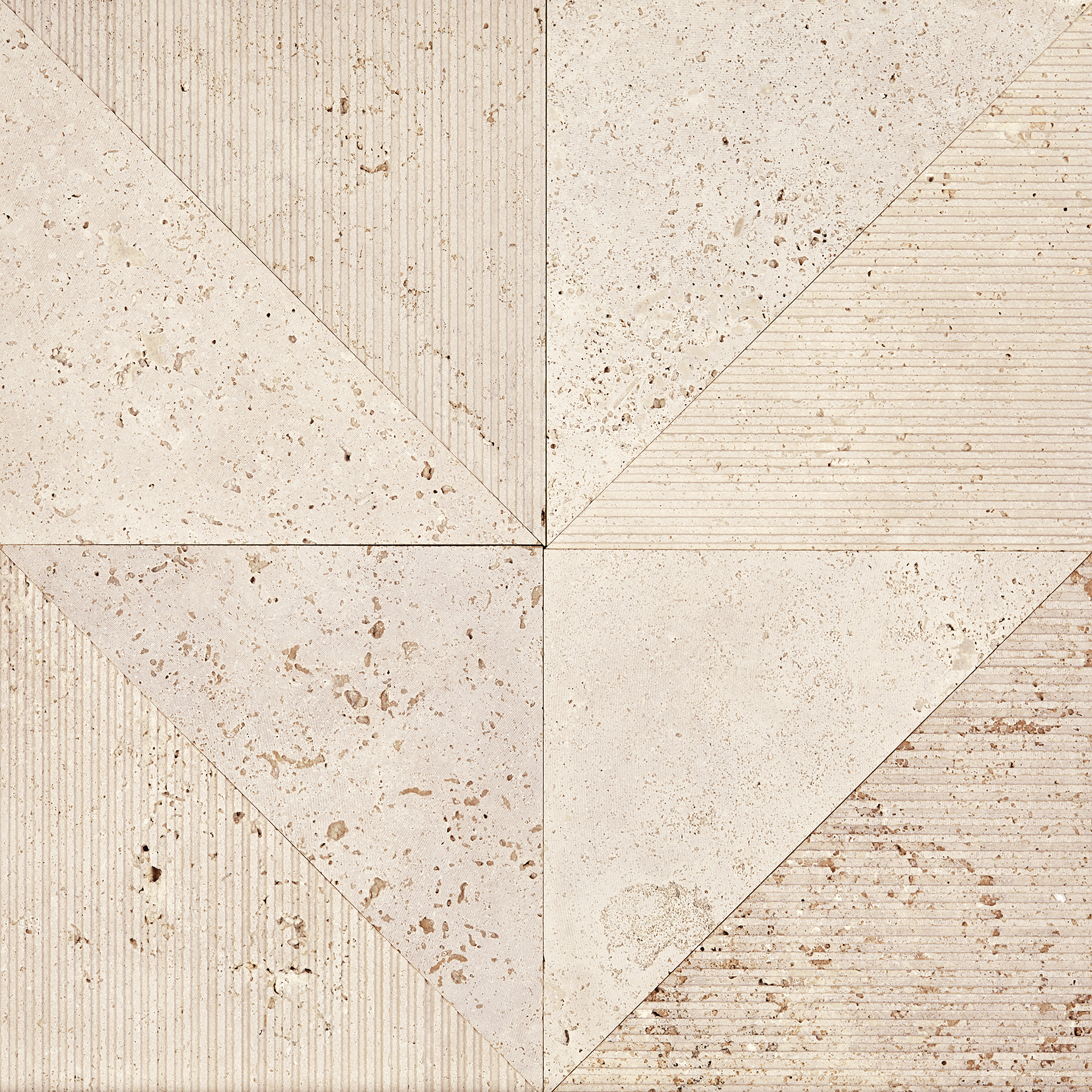 Revestimento Triangolo Travertino 29x29 Mate - Portobello