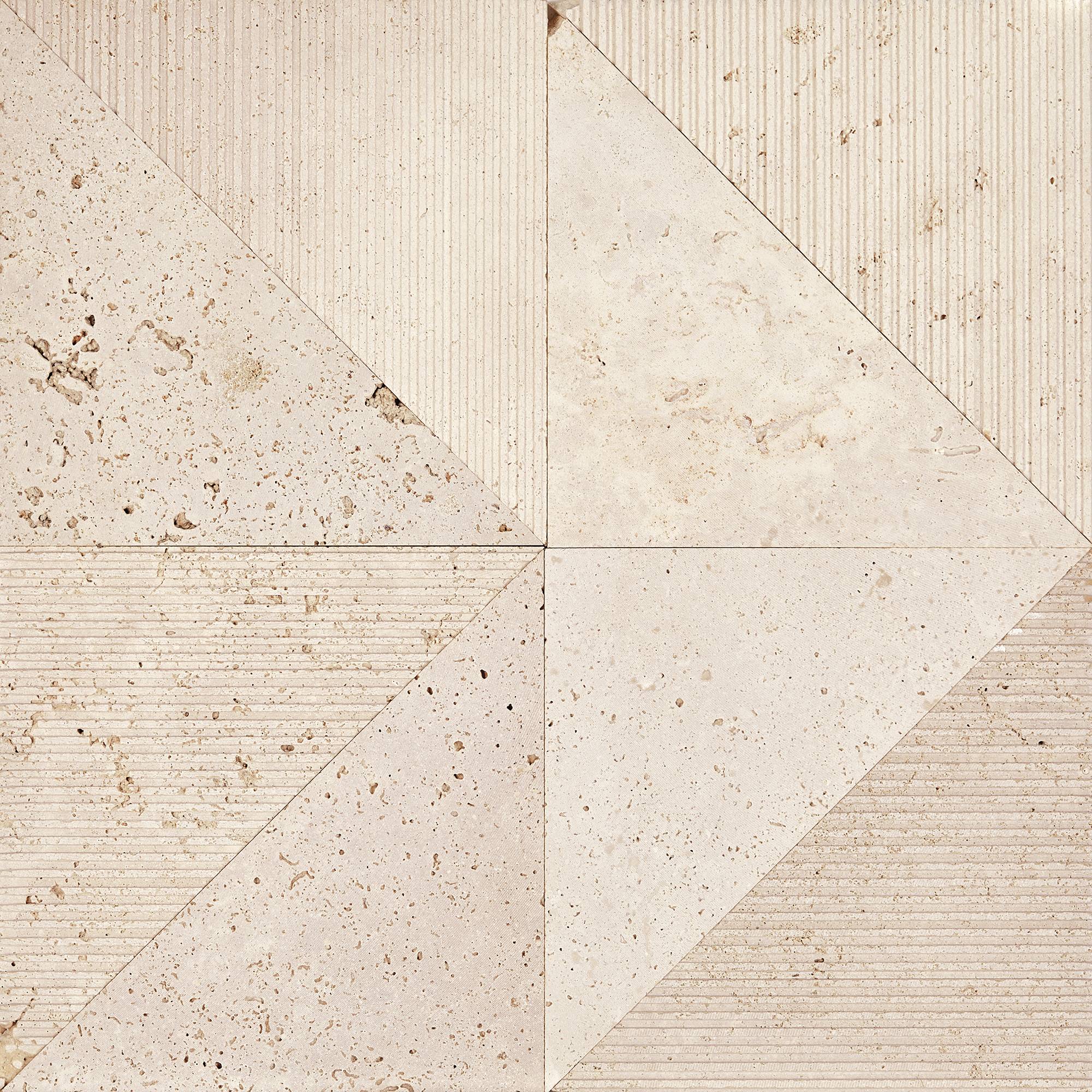 Revestimento Triangolo Travertino 29x29 Mate - Portobello