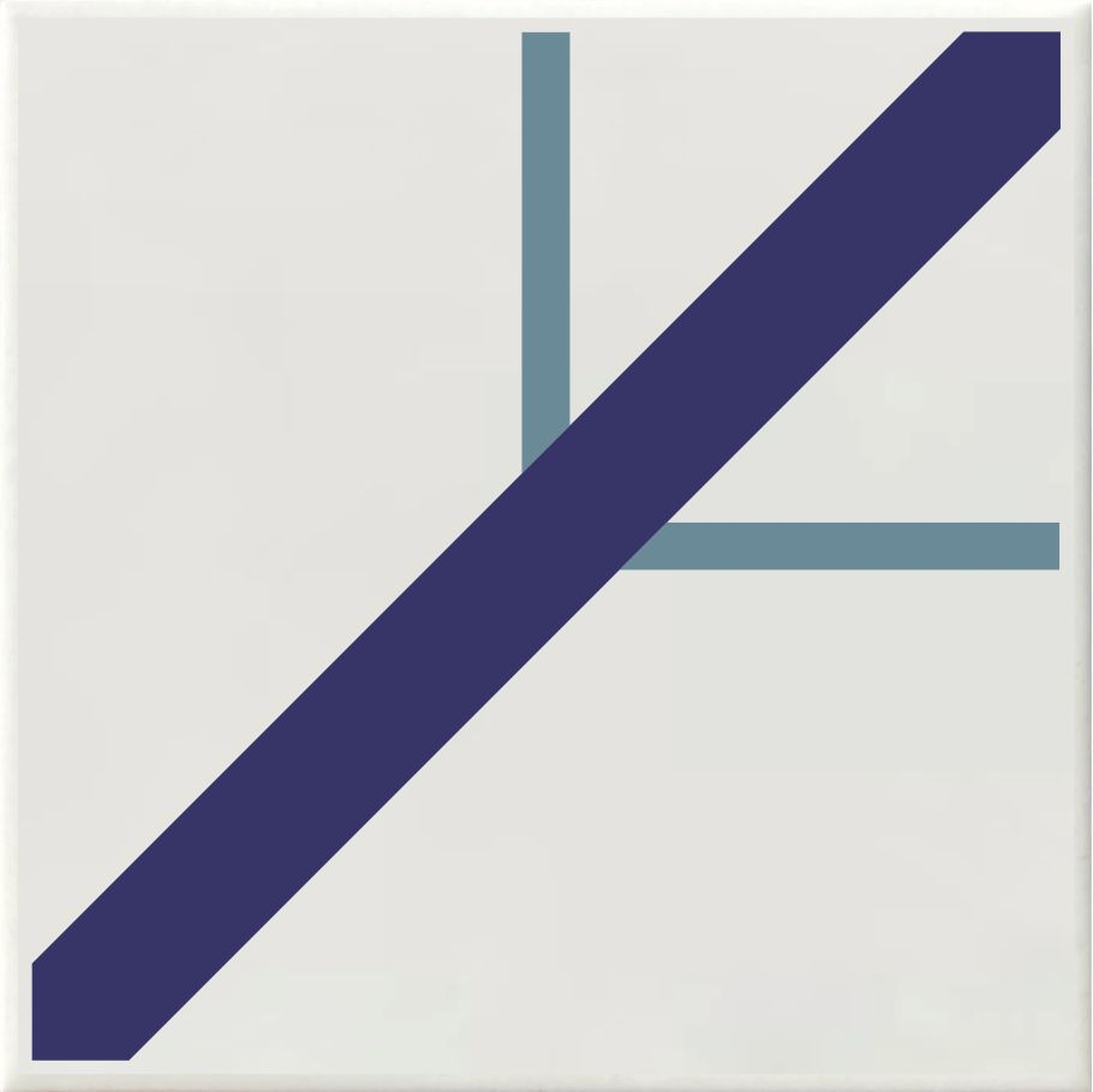 Revestimento Peppy Arrow Cobalt Blue / Gray 15,5x15,5 Brilho Bold ...