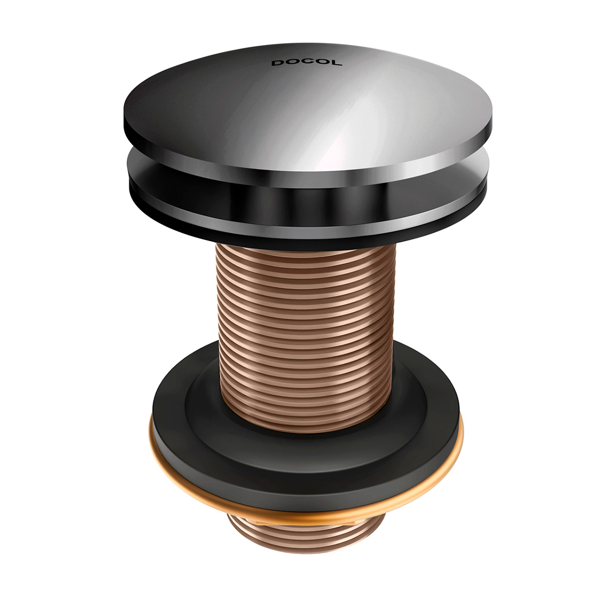 Metais | Valvula de Saida d Agua Click Clack 7/8 Grafite Polido ...